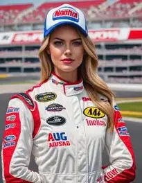 Woman Nascar Face Swap
