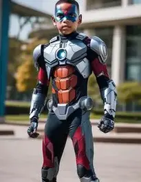 Free Teen Titans Cyborg Costume Kid Face Swap