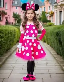 Pink Minnie Mouse Fancy Dress Face Swap