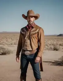 Showdown Cowboy Man Face Swap
