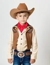 Boy Cowboy Outfit Face Swap