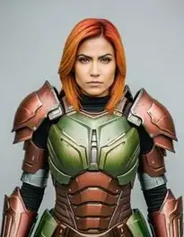 Free Female Doom Slayer Cosplay Face Swap